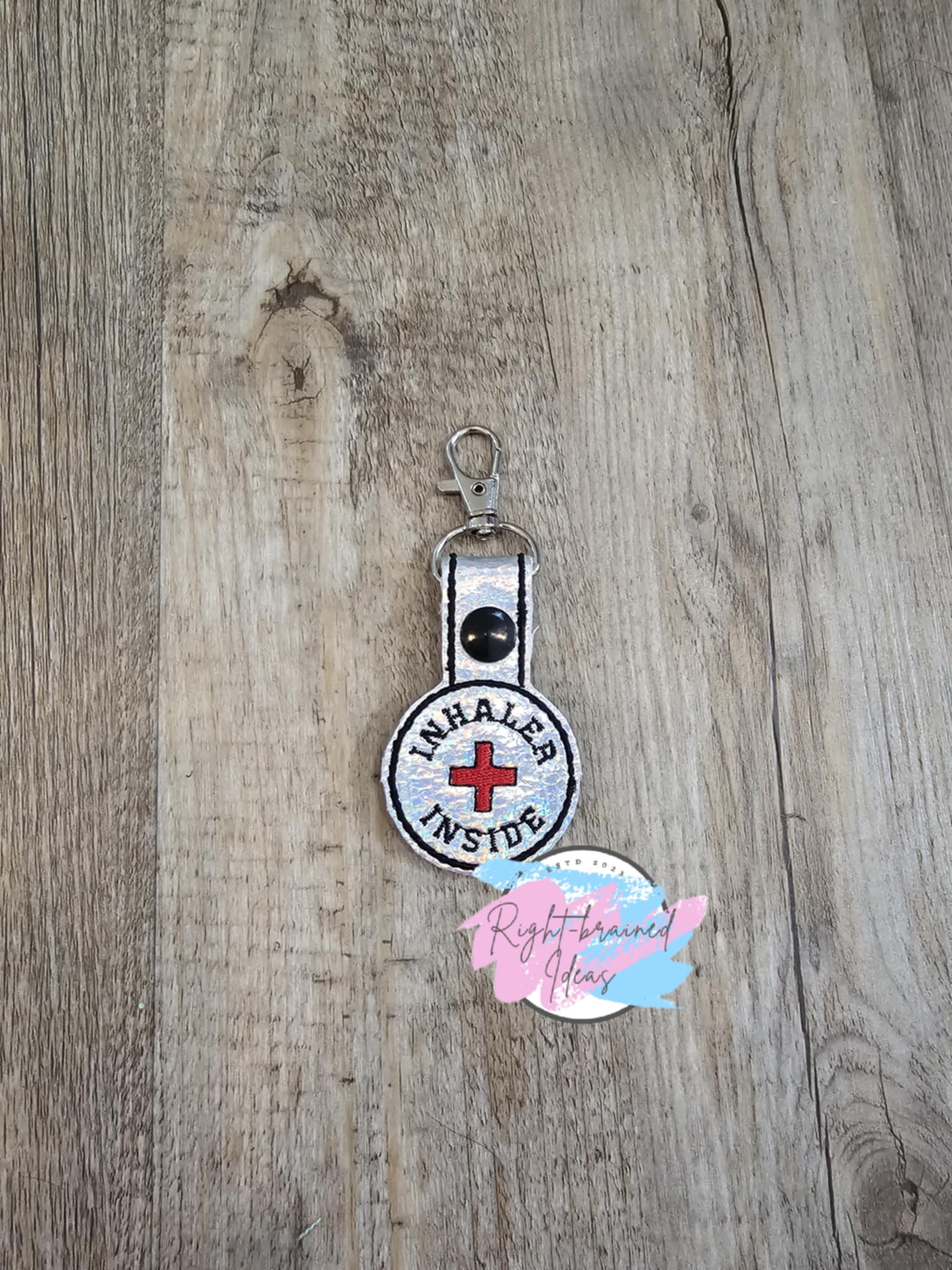 Inhaler Inside Silver Vinyl Mini Tab – Right Brained Ideas